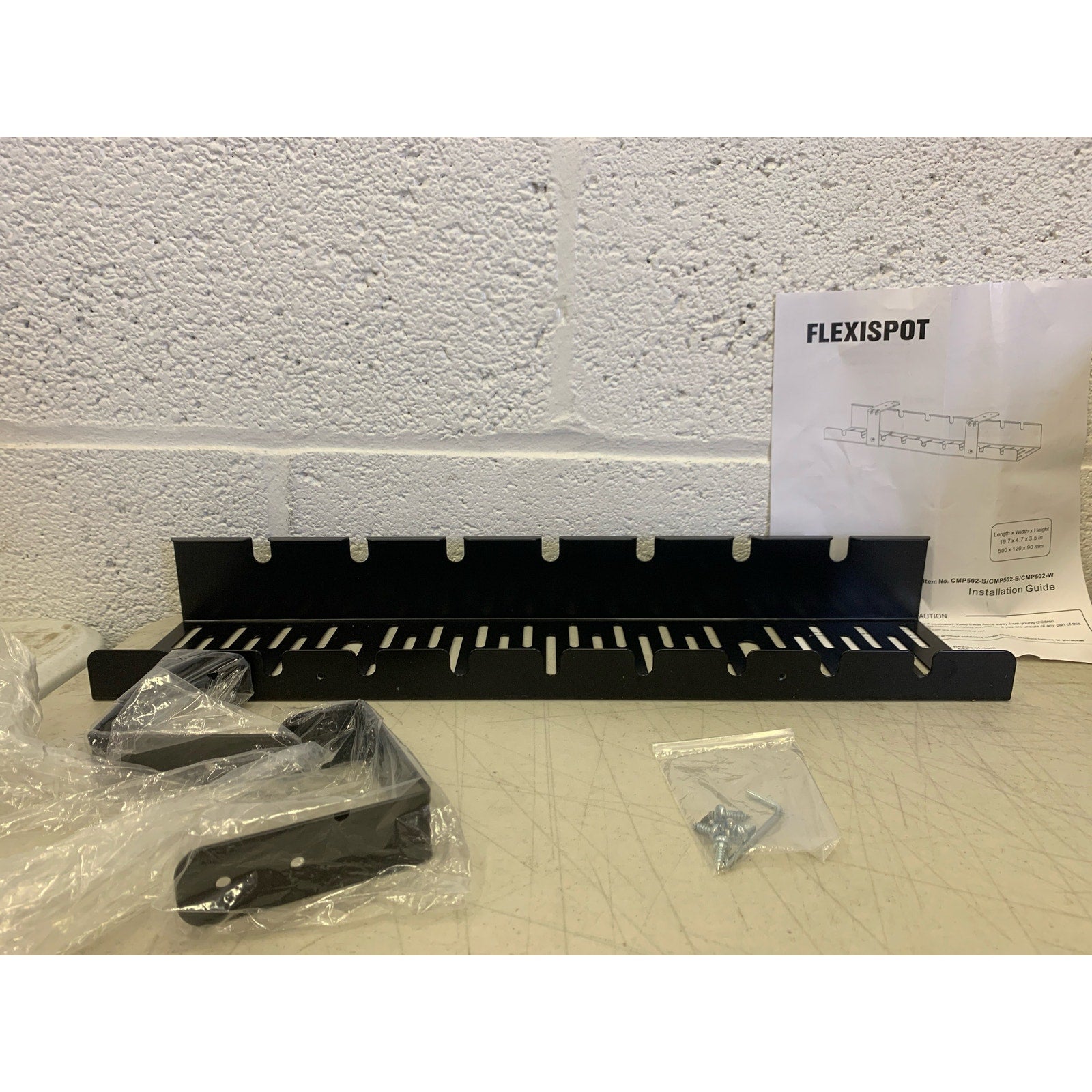 FLEXISPOT Under Desk Cable Management Tray, Wires Cable Tidy Organizer ...